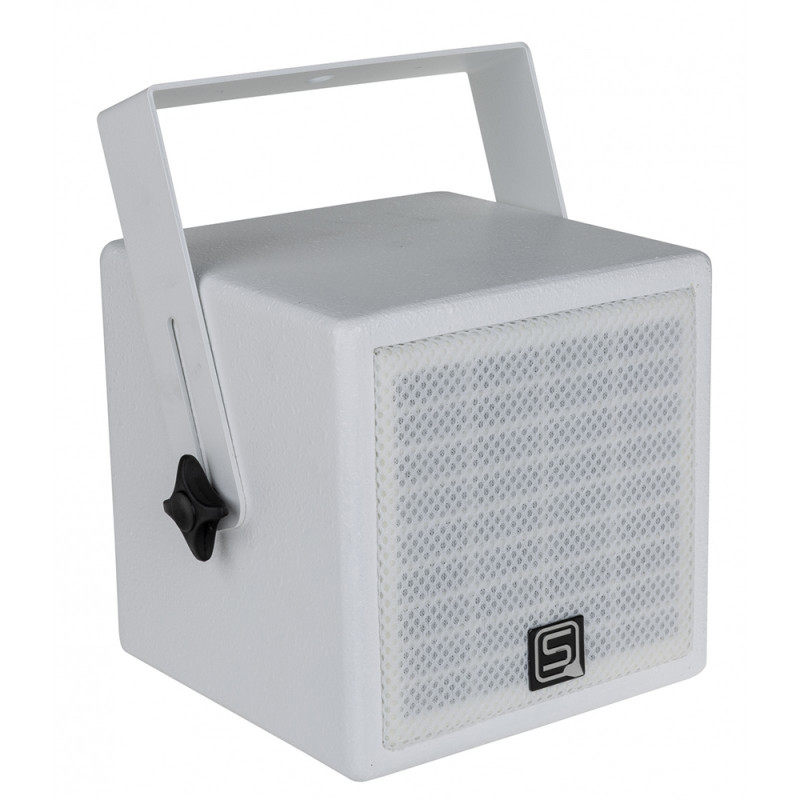 Passive 5" coaxial cube speaker white - HitMusicItalia