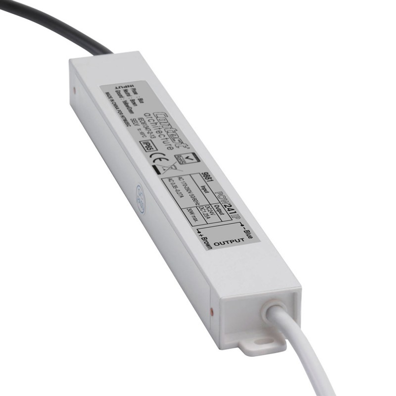 Power supply unit IP65, 30W max, 24V DC, 1 output - HitMusicItalia