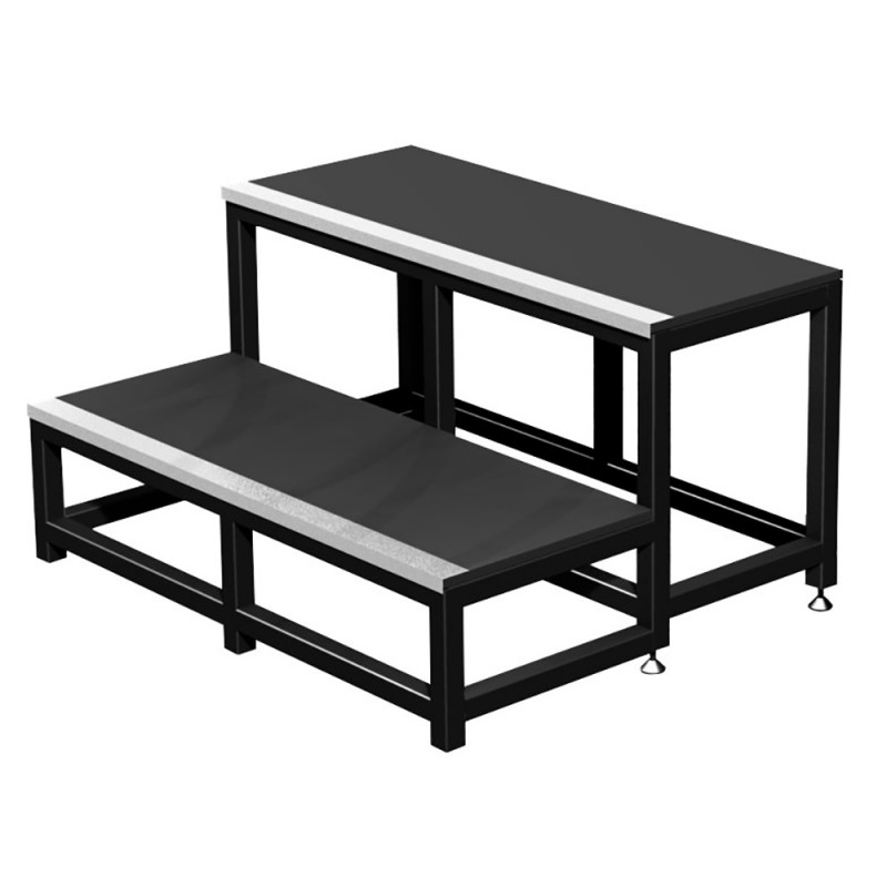 2 steps modular stair - height 20 cm and 40 cm - HitMusicItalia